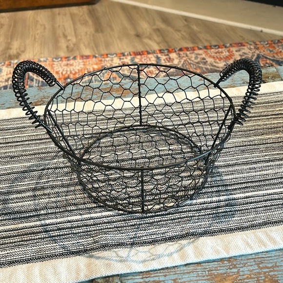 Accents | Metal Wire Basket With Wire Handles | Poshmark